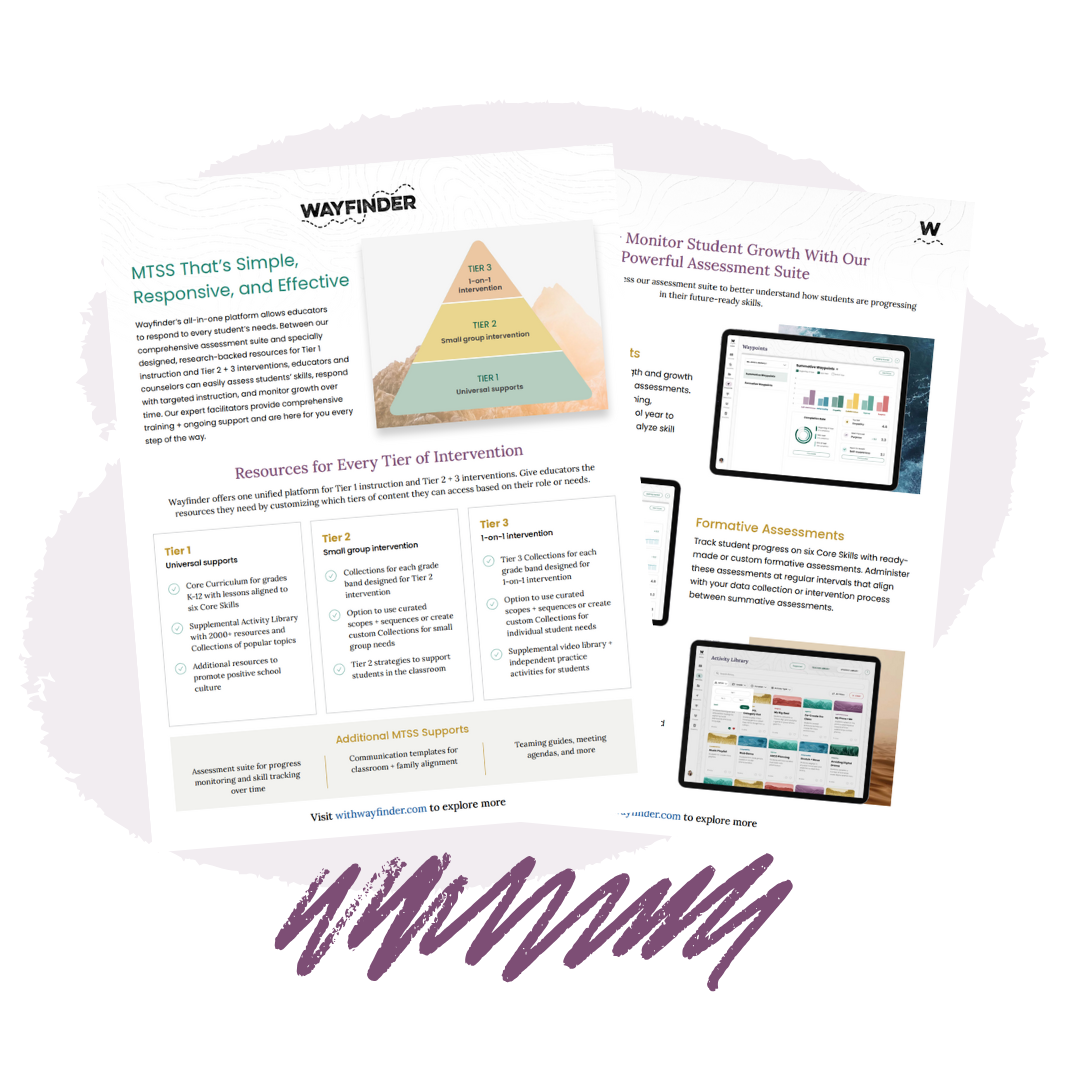 Wayfinder | Tier 1, 2 + 3 Behavior Interventions
